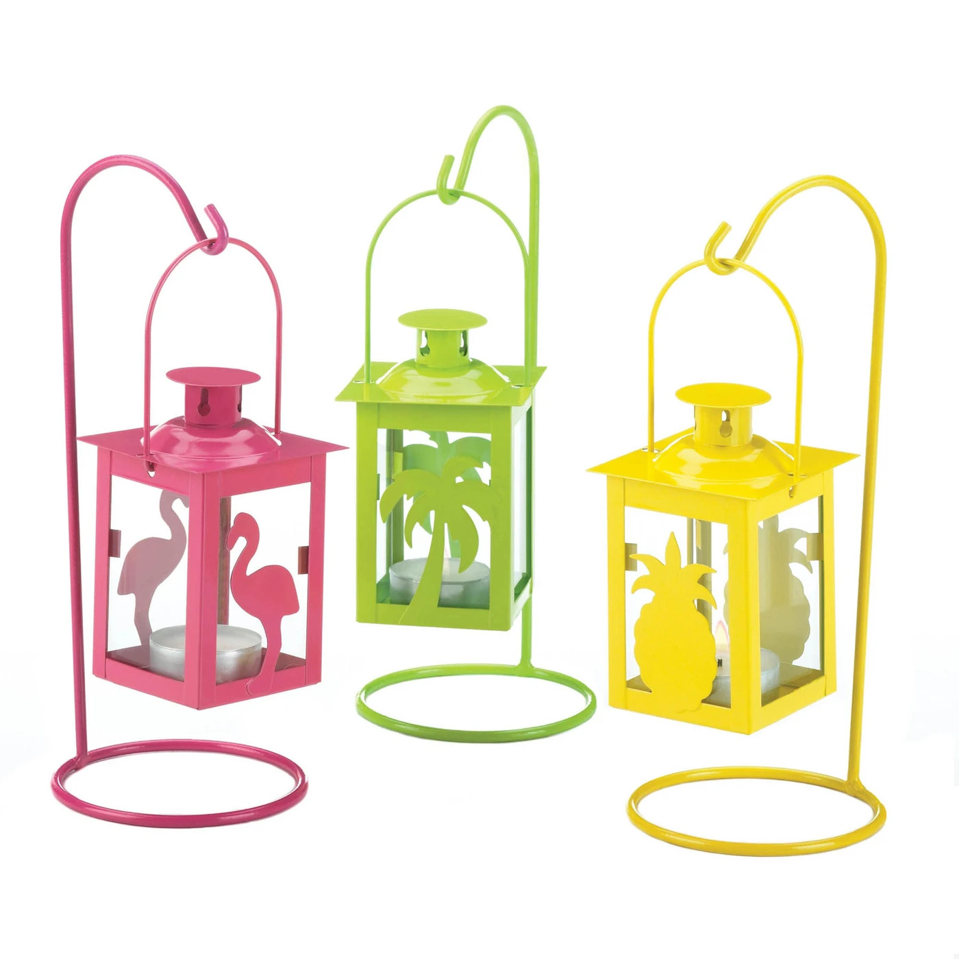 Wholesale Set Of 3 Tropical Mini Lanterns - Buy Wholesale Candle Lanterns