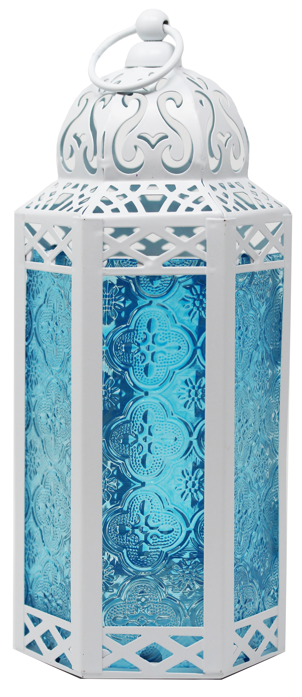 Wholesale Decorative White Blue Candle Lanterns for sale at cheap prices.