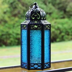 Wholesale Decorative Blue Candle Lanterns for sale at cheap prices.