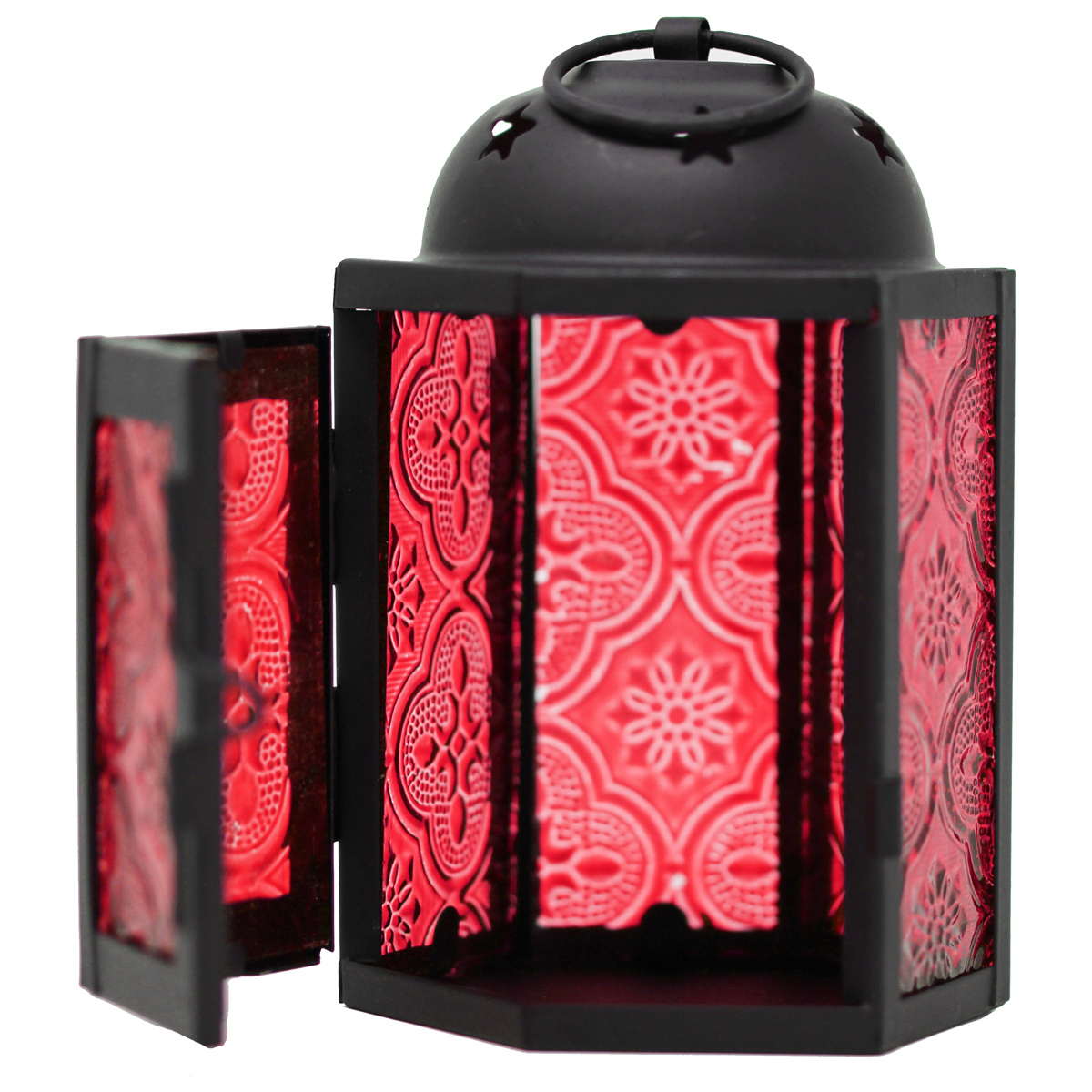 Wholesale Decorative 4pc Mini Red Candle Lanterns for sale at cheap prices.